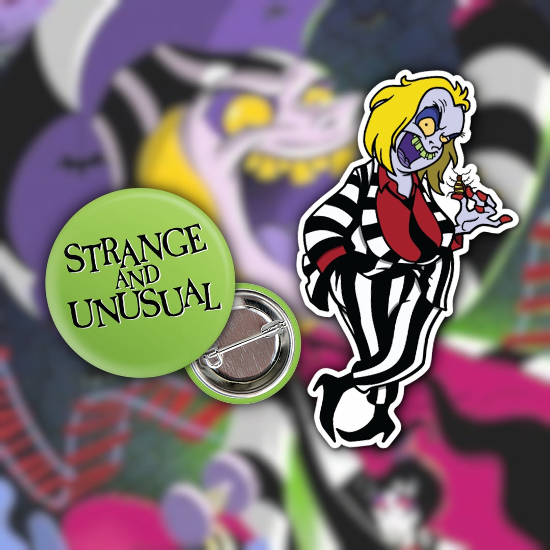 Strange and Unusual Badge & Sticker Pack - Etsy