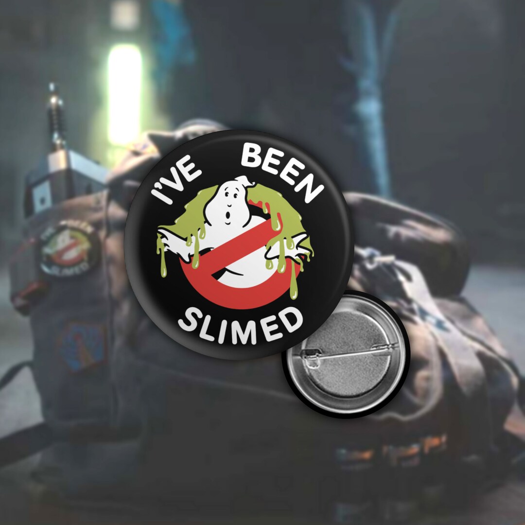Ghostbusters I've Been Slimed Button Badge stranger Things / Frozen ...