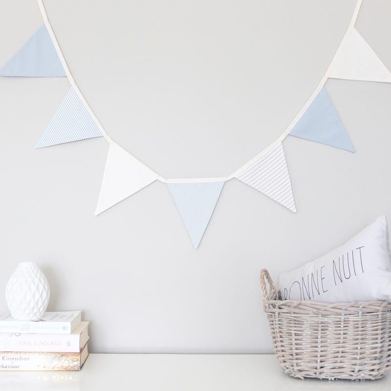 Blue Bunting - Etsy