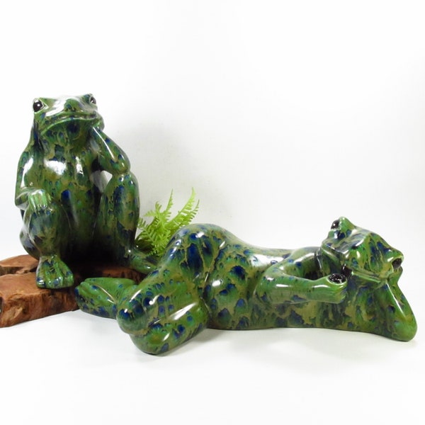 Vintage Ceramic Frog - Etsy