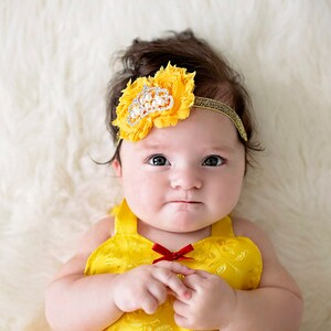 Belle Costume for Baby, Belle Baby Costume Apron, Baby Princess Costume ...