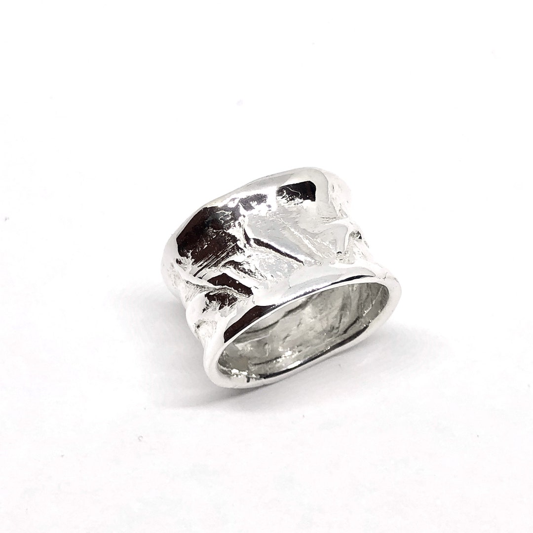 Silver-wide-jonc Ring 925 - Etsy