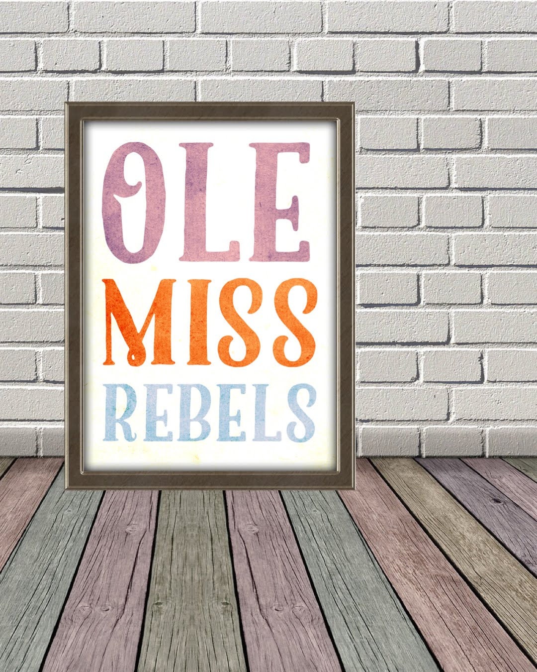Ole Miss Rebels Girl Printable Art / Hotty Toddy / Dorm / Home / Office ...