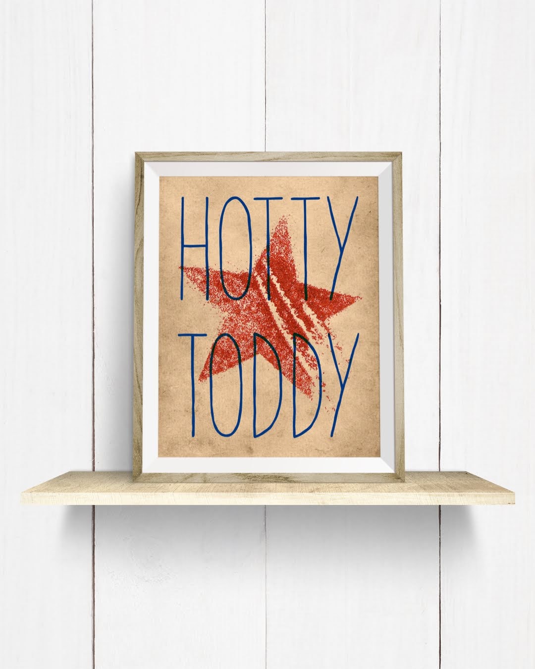Hotty Toddy - Red & Blue 4th of July - Ole Miss Printable Wall Art ...