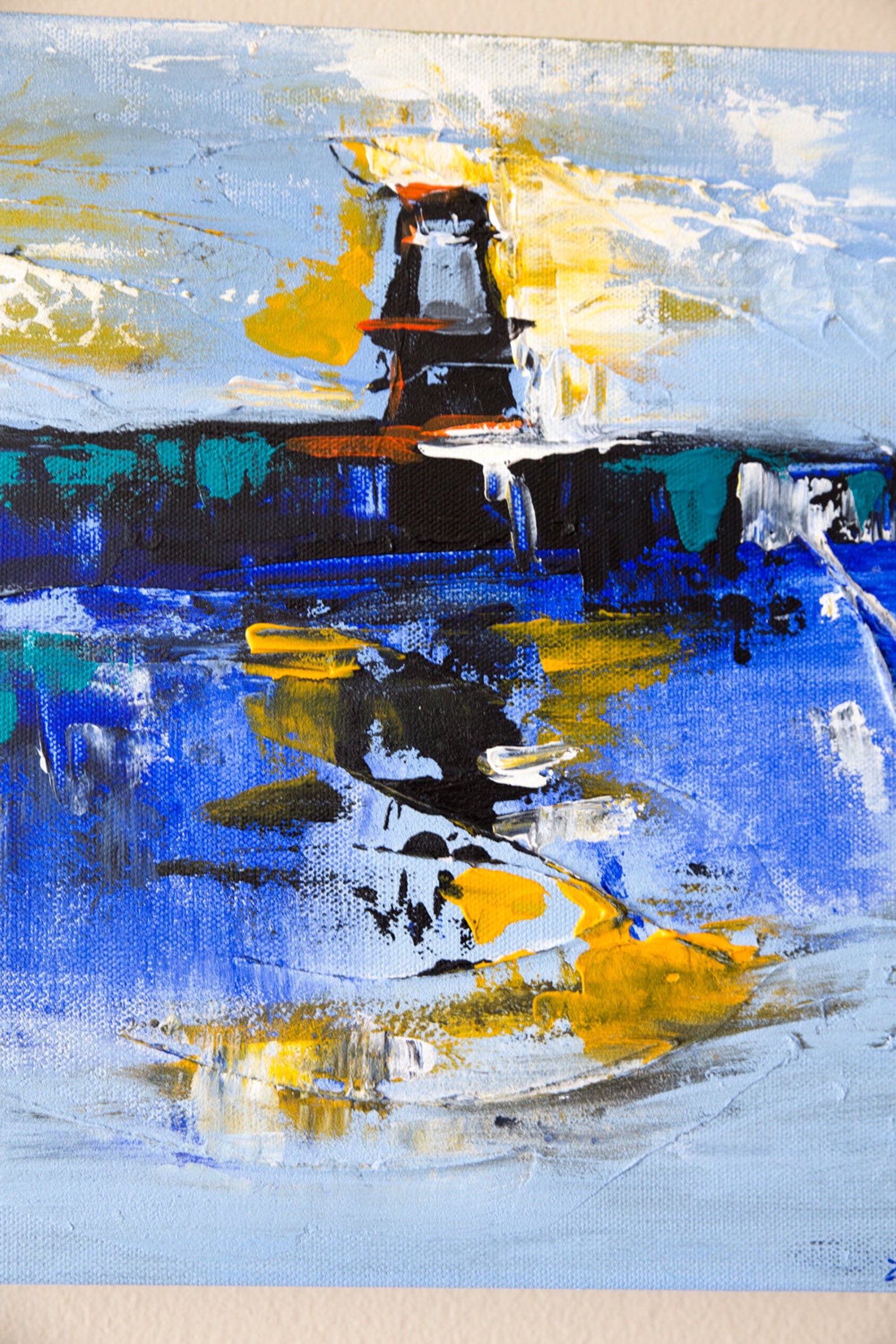 The Lighthouse - Available Now - Ready to Ship - Original Painting ...