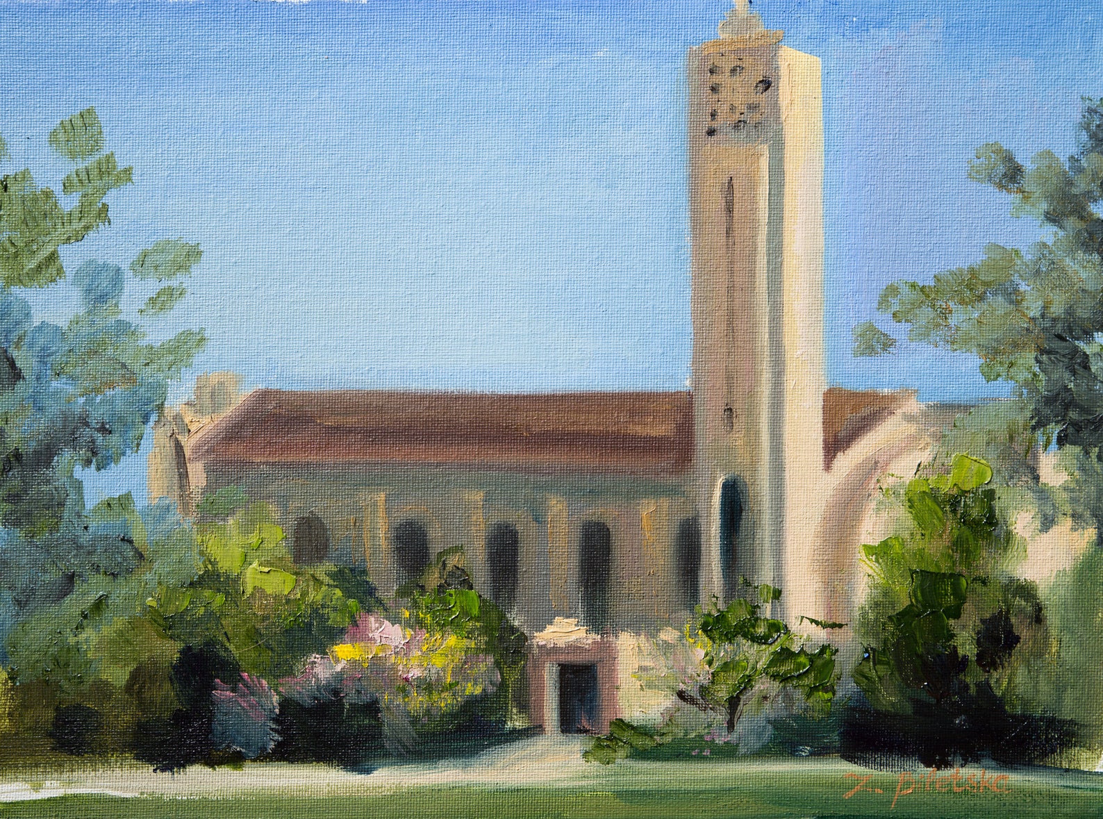 Madonna Della Strada - Original Plein Air Painting - Chicago Rogers ...