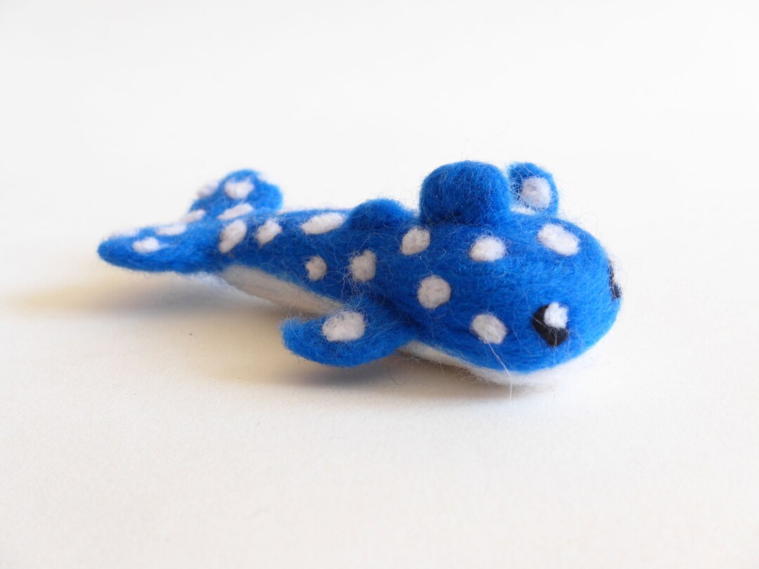 Felted Whale Shark, Needle Felted Animal, Minature Ornament, Felted ...