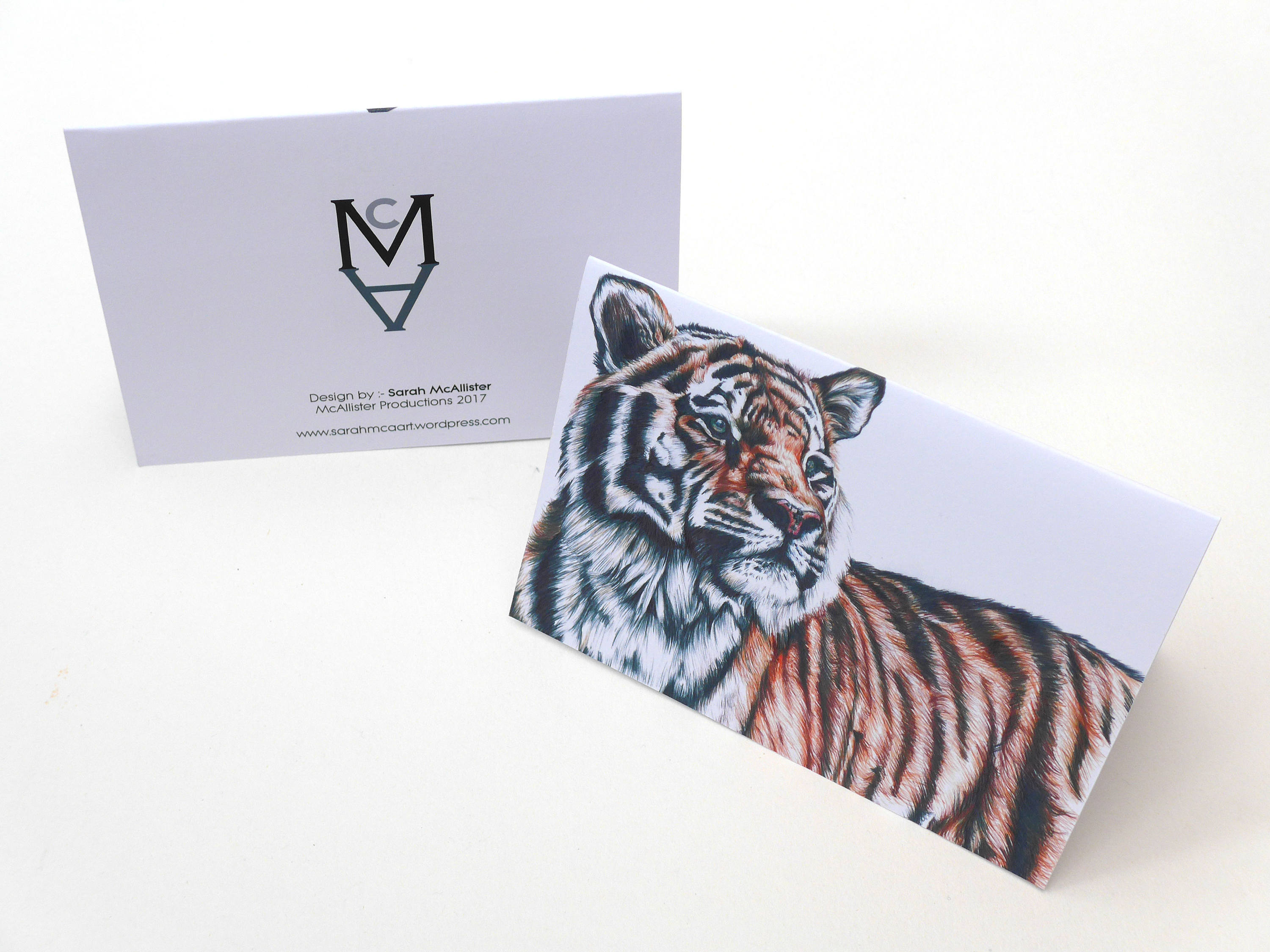 Tiger Happy Birthday Card Big Cat Card Tiger Biro Pen - Etsy UK