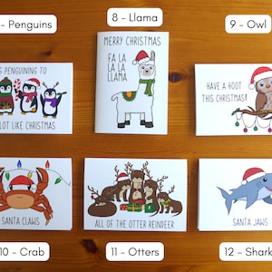 Penguin Pun Card ‘it’s Penguining to Look a Lot Like Christmas’ – Xmas ...