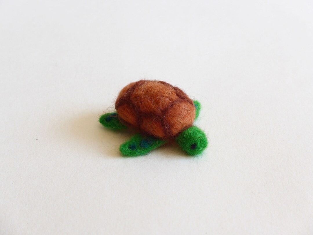 Needle Felted Sea Turtle: Handmade Wool Decor - Etsy