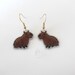 Capybara Earrings Animal Drop Earrings, Cute Capybara Gift ...