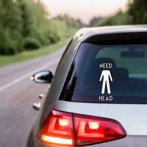 Need Head Decal, Need Head Sticker, Inappropriate Decal, Inappropriate ...