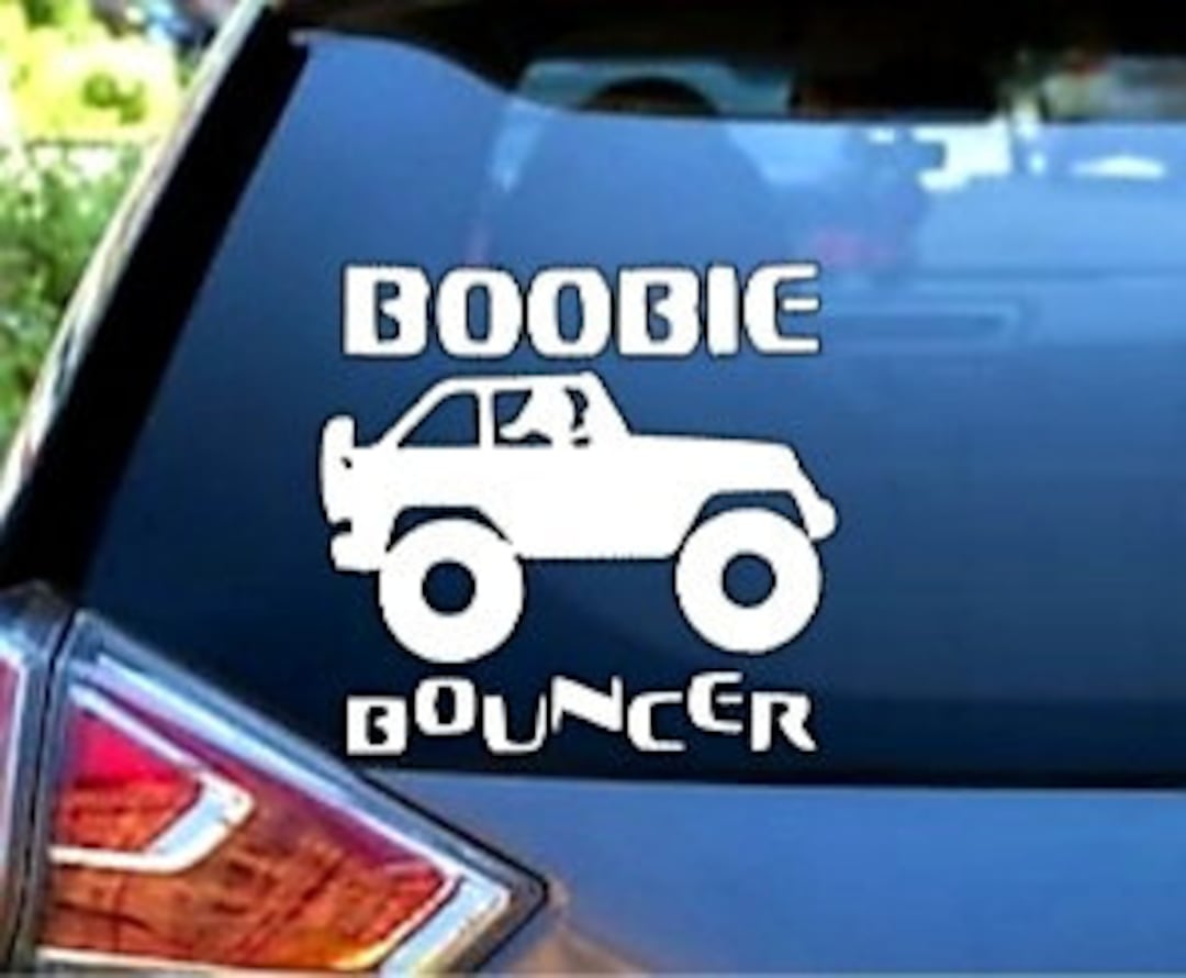 Boobie Bouncer Sticker Car Decal Boobie Bouncer Car Decal - Etsy España