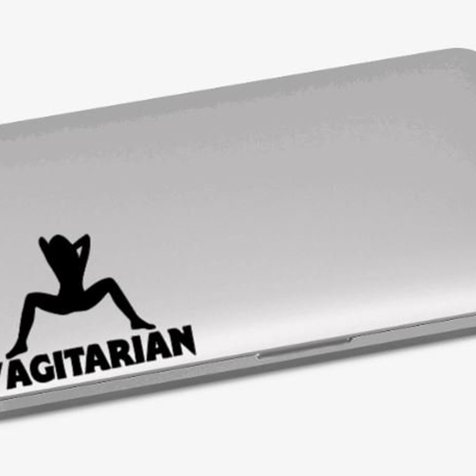 Vagitarian Decal, Vagitarian Sticker, Funny Decal, Funny Car Decals ...