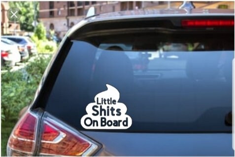 Little Shits on Board Sticker Little Shits on Board - Etsy.de