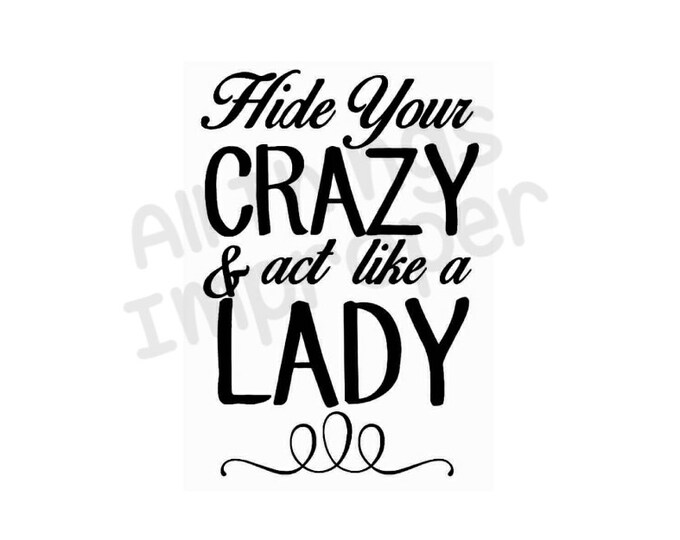 SVG Funny Crazy Lady Cutout for Use on Popular Cutting and Engraving ...