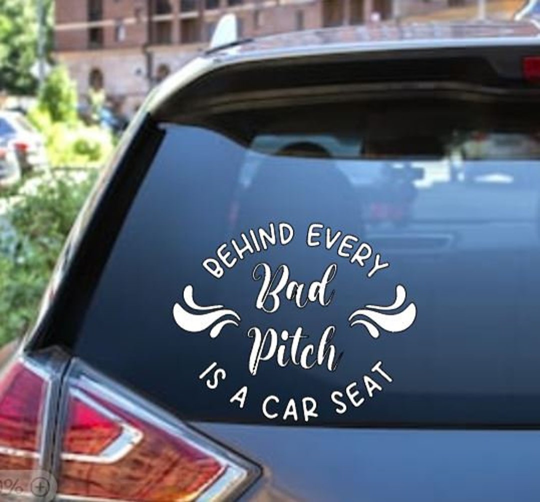 Baby Decal, Baby Sticker, Baby Window Decal, Bad Pitch Decal, Bad Pitch ...