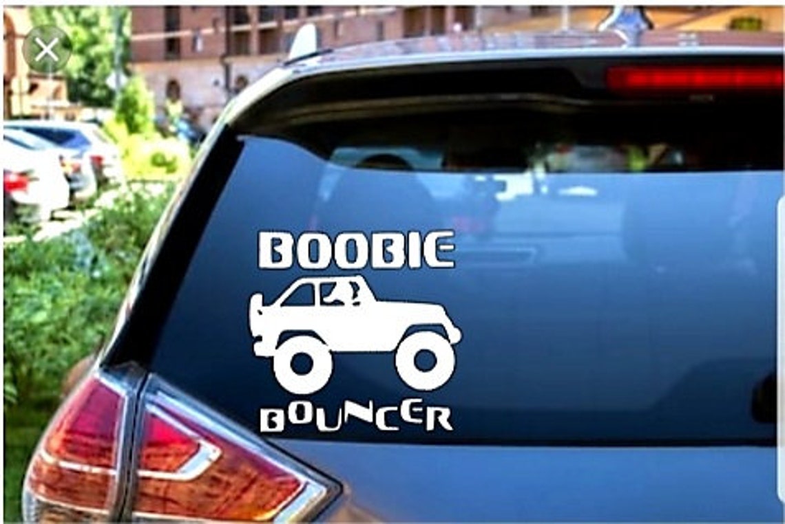 Boobie Bouncer Sticker Car Decal Boobie Bouncer Car Decal | Etsy