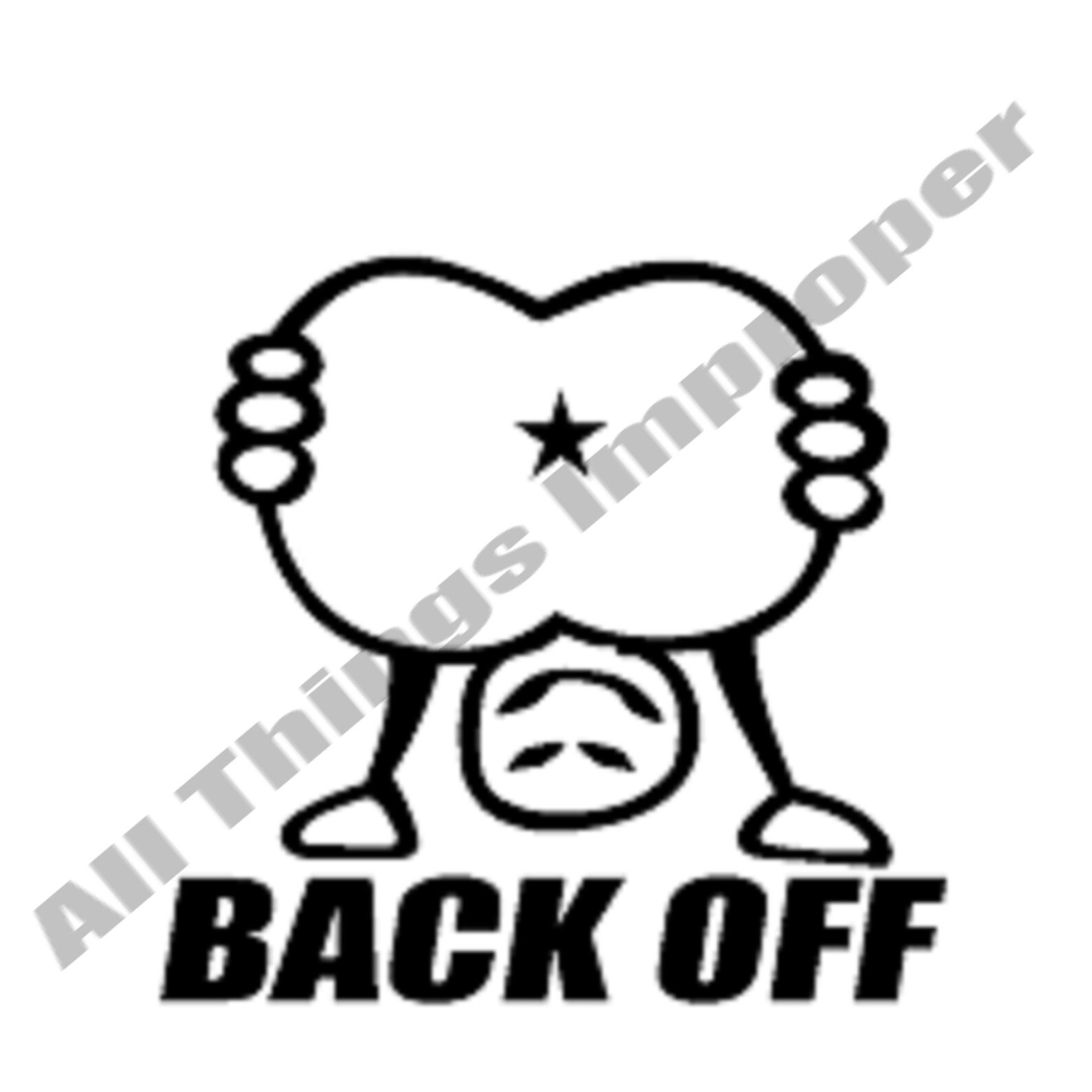 Back Off SVG Funny SVG Offensive SVG Digital Download svg | Etsy