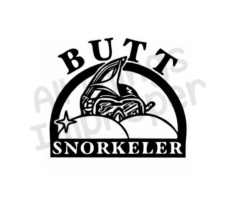 Butt Snorkeler Svg File, Butt Snorkeler Svg Butt Snorkeler Cut File ...