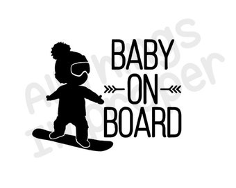 Baby on Board Digital Download SVG & PDF - Etsy