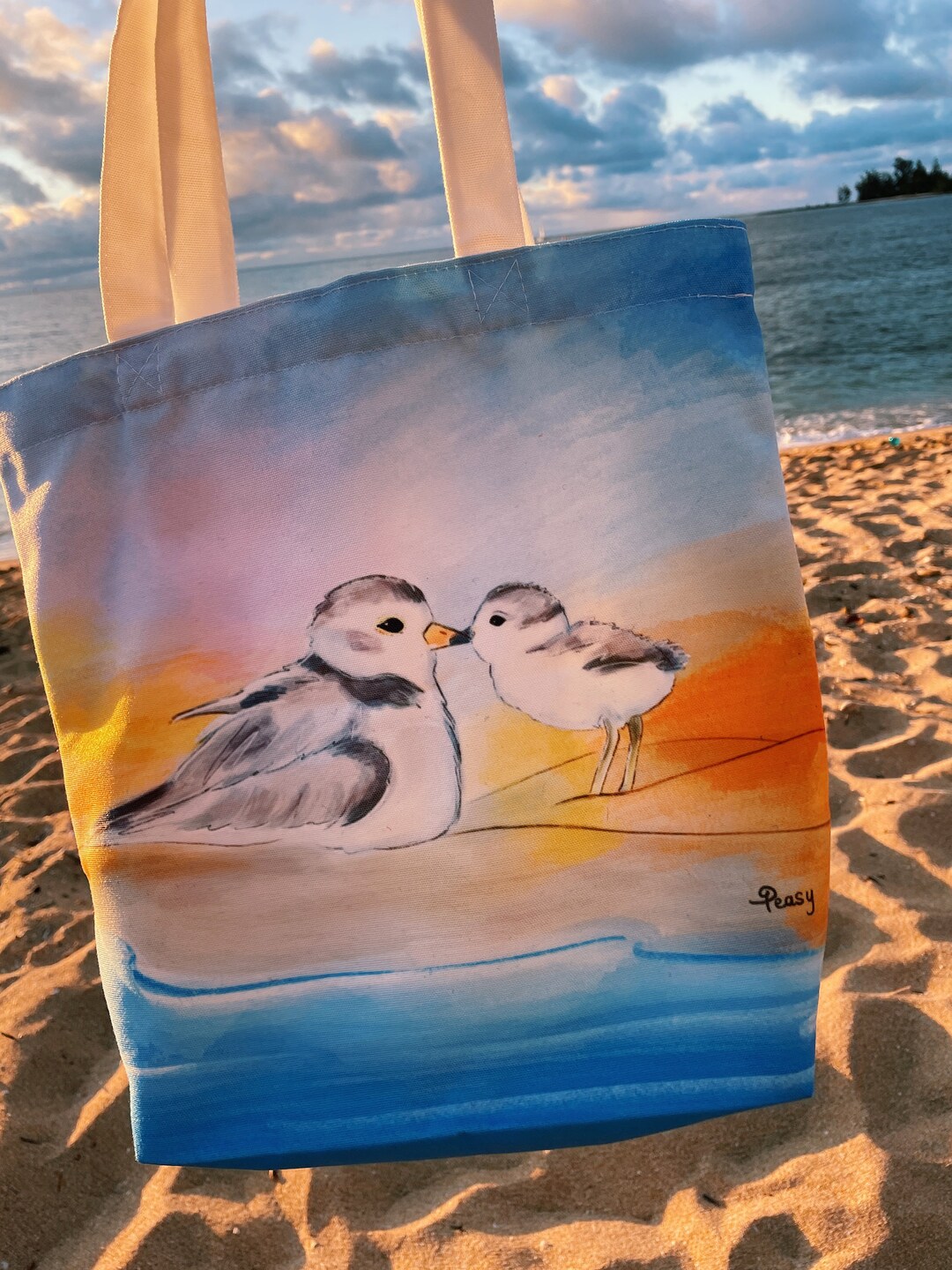 The Plover Tote. Piping Plover Summer Beach Tote. Present for Bird ...