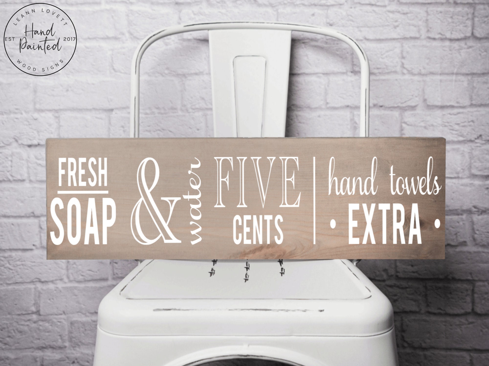 Fresh soap and water wood sign / Fresh soap sign / Soap and | Etsy