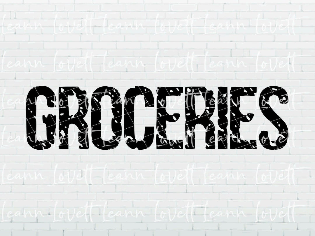 Groceries SVG Grocery Svg File Distressed Svg Kitchen - Etsy