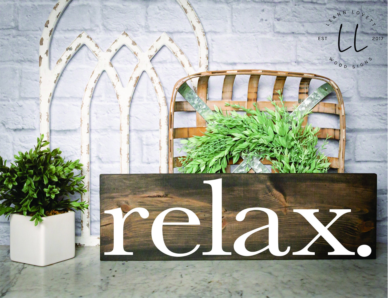 Relax Sign / Relax Wood Sign / Farmhouse Decor / Rustic | Etsy