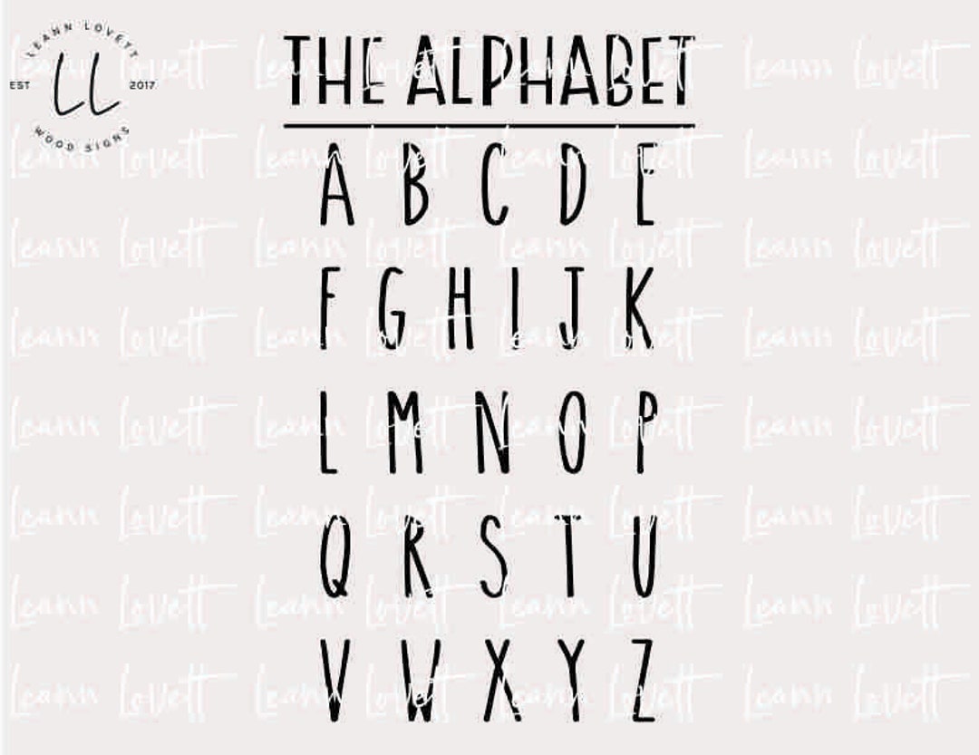 Alphabet SVG Educational Svg Unlimited Commercial License - Etsy