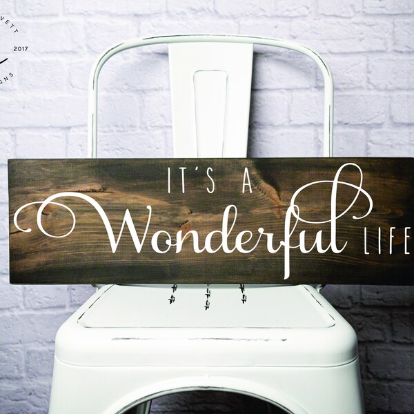Wonderful Life Sign - Etsy