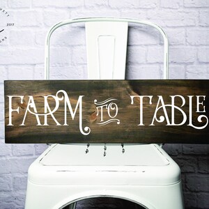 Farm to Table Sign Farmhouse Kitchen Sign Farmers Market - Etsy