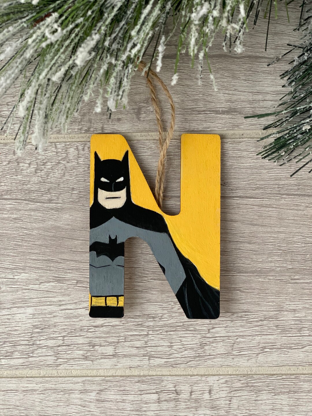 Batman Themed Letter N - Etsy