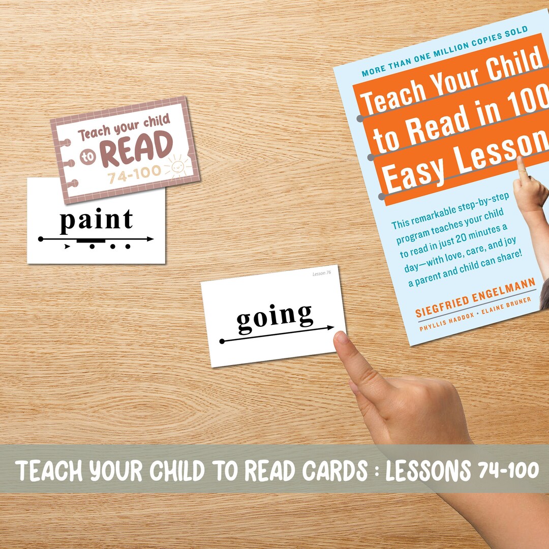Teach Your Child to Read in 100 Easy Lessons Flashcards : Lessons 74 ...