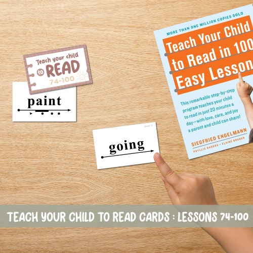 Flashcards Teach Your Child to Read in 100 Easy Lessons - Etsy