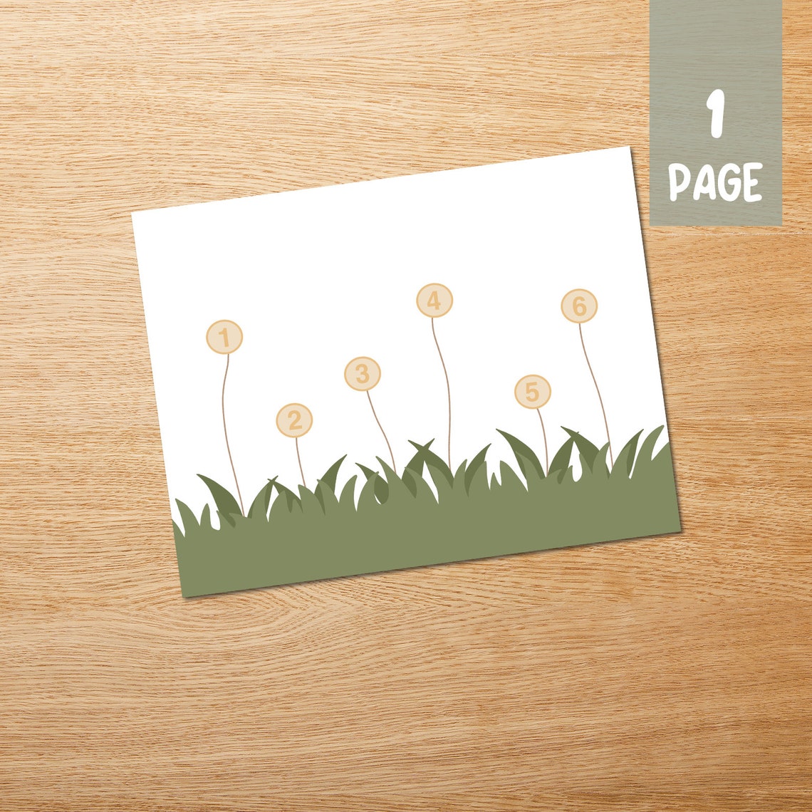 Flower Petal Number Activity Printable Download - Etsy