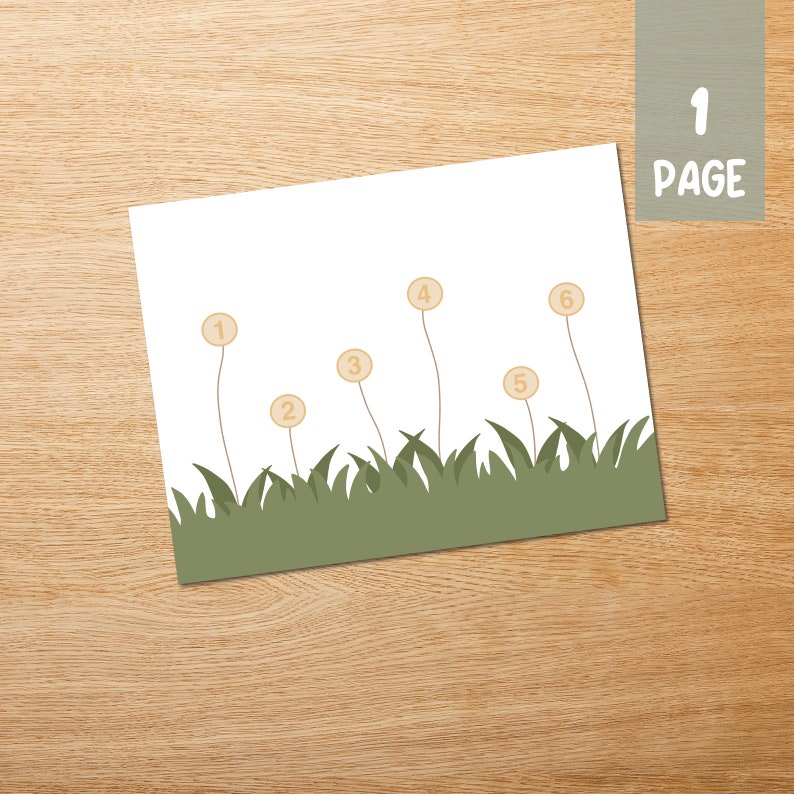 Flower Petal Number Activity Printable Download - Etsy