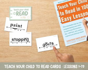Flashcards - Teach Your Child to Read in 100 Easy Lessons - Etsy