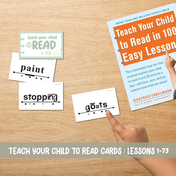 Teach Your Child to Read in 100 Easy Lessons Flashcards : - Etsy