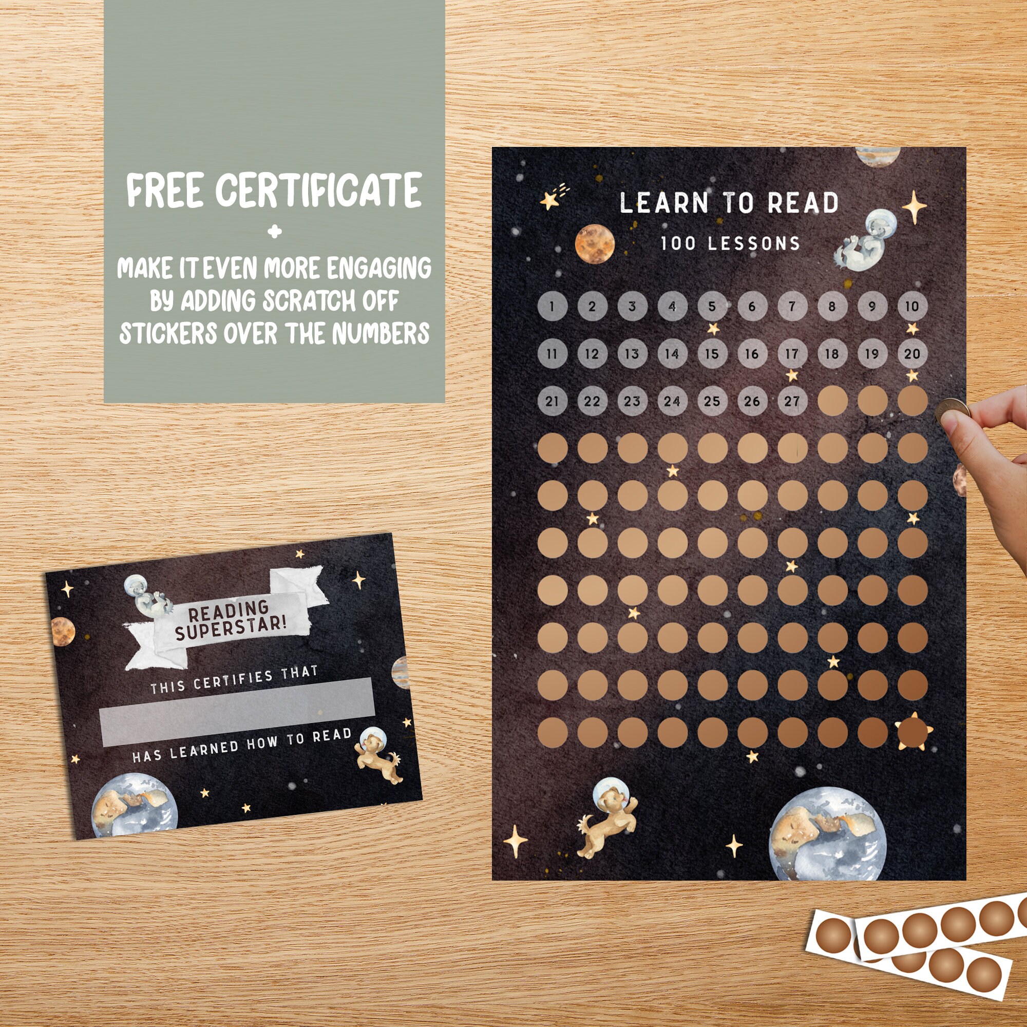 Teach Your Child to Read in 100 Easy Lessons POSTER + Certificate - Etsy