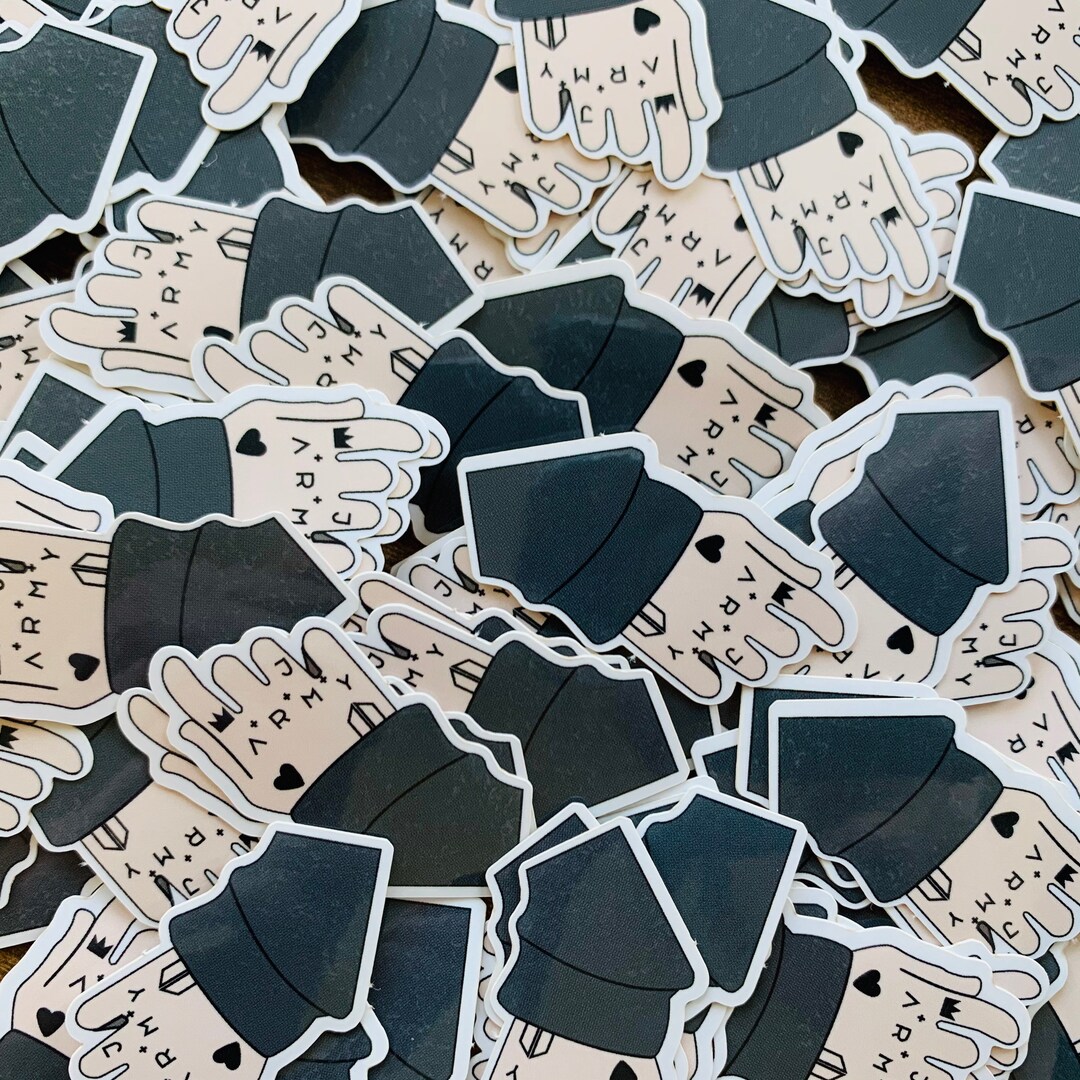 BTS Jungkook Hand Tattoo Inspired Weather / Scratch Proof Vinyl Sticker ...