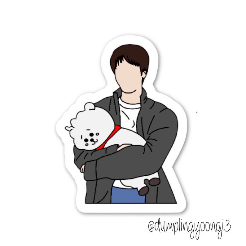 BTS Jin / Seokjin Holding Rj Inspired Weather / Scratch Proof Vinyl ...