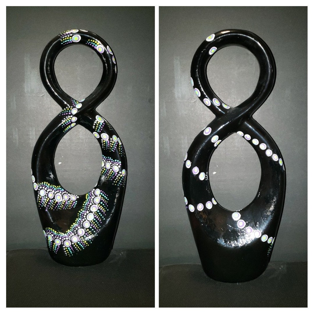 Handpainted Infinity Sculpture Figure Eight Forever Statue - Custom ...