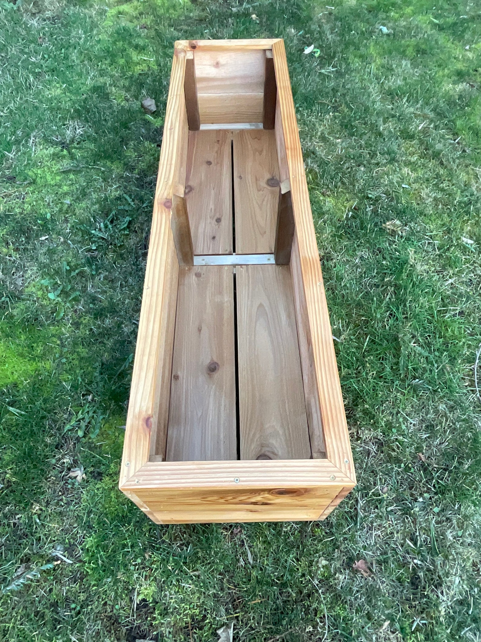 Wanderer's Cedar Garden Box on Casters (wheels) - Etsy Canada