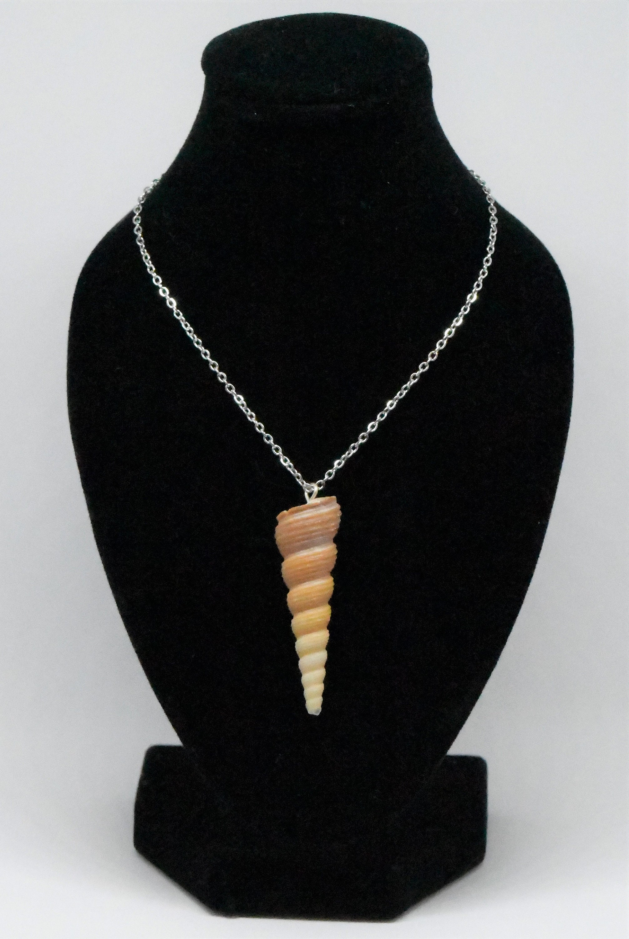 Spiral Cone Shell Necklace, Seashell Necklace, Beach Jewelry, Tropical ...
