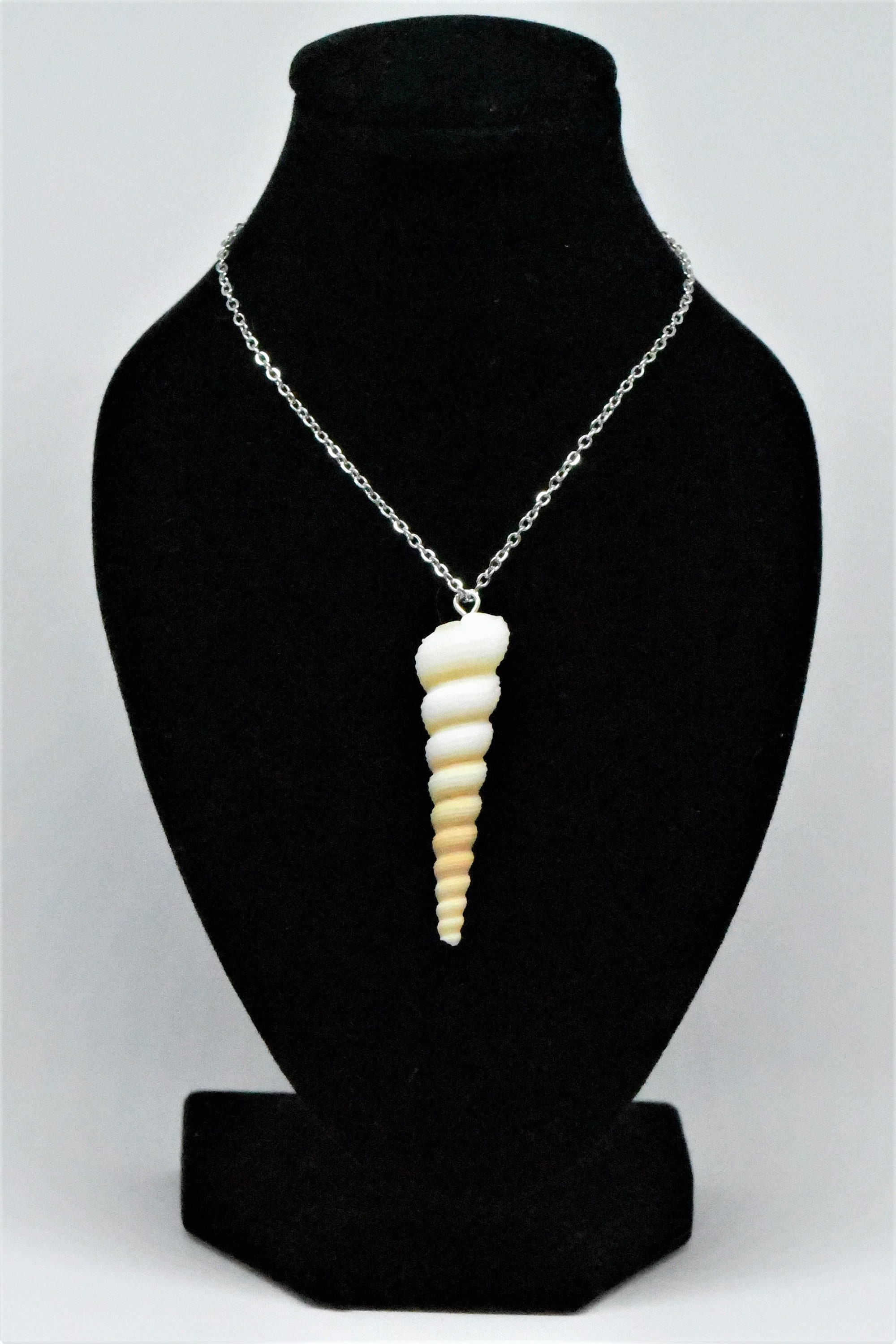 Spiral Cone Shell Necklace, Seashell Necklace, Beach Jewelry, Tropical ...
