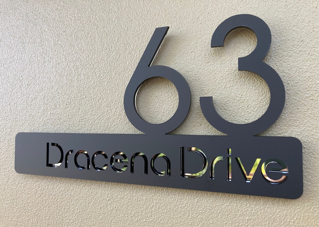 Acrylic House Entry Street Sign - Etsy Australia