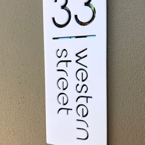 House Address Sign Mailbox Number Entryway Sign Fence - Etsy