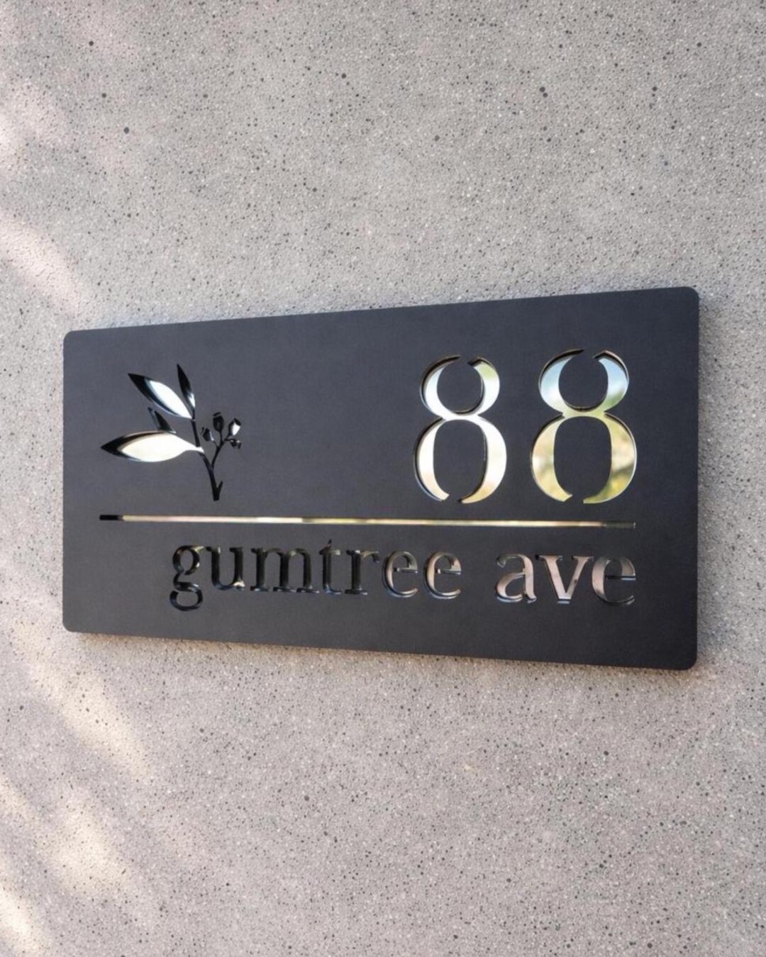 Custom Acrylic Address Sign: Weatherproof House Plaque, Aussie Made ...