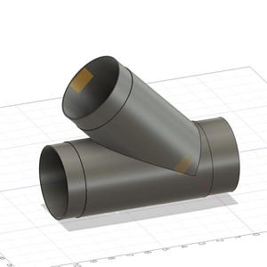 4 Inch 3 Way Y Connector " Digital File for 3d Printing" - Etsy Australia